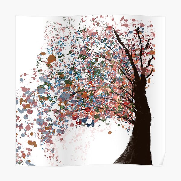 "Colorful tree" Poster by MonaDesigns | Redbubble