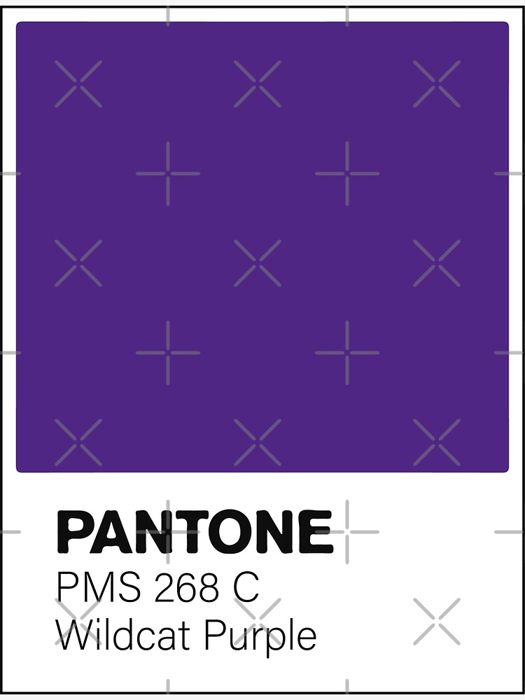 "Wildcat Purple Swatch" Sticker for Sale by megberg16 | Redbubble