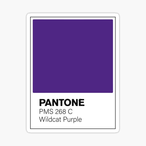 "Wildcat Purple Swatch" Sticker for Sale by megberg16 | Redbubble
