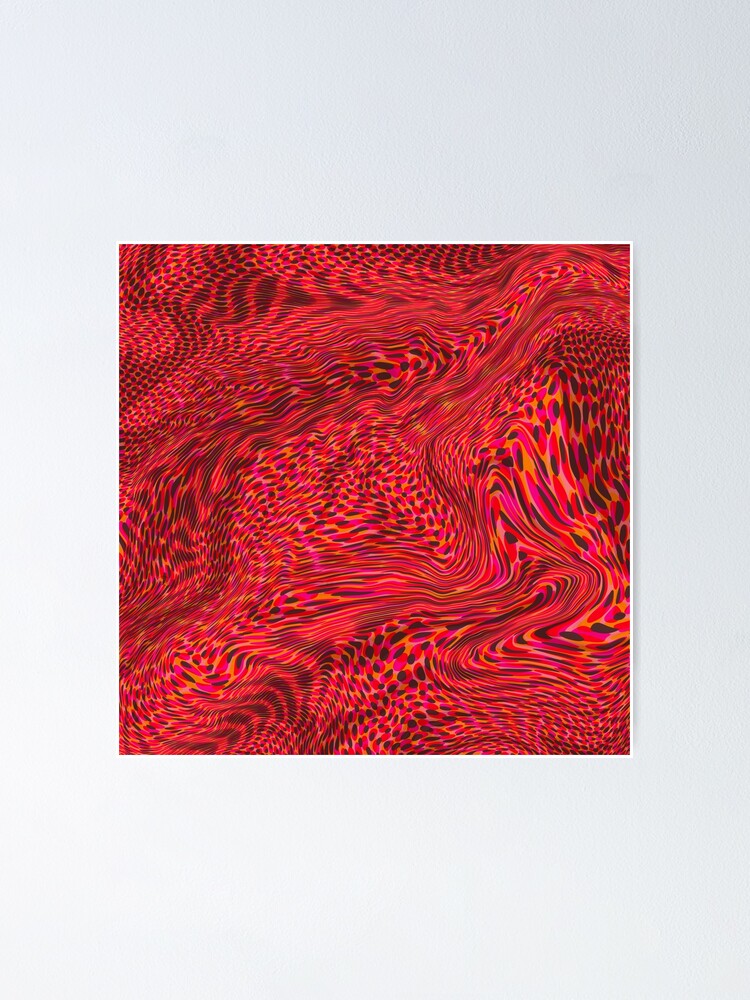 "Trippy Red Sea" Poster for Sale by ahsatank | Redbubble