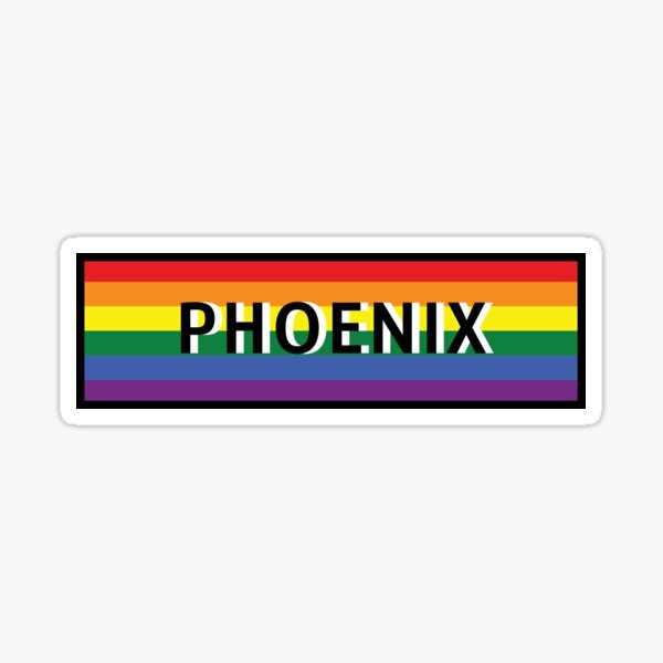 "Phoenix, Arizona LGBT Pride Flag" Sticker for Sale by patrickjf44 ...