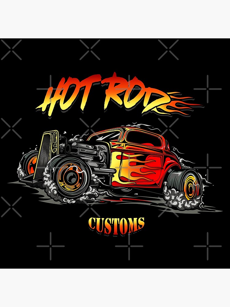 "Hot Rod Customs" Poster for Sale by Opine | Redbubble