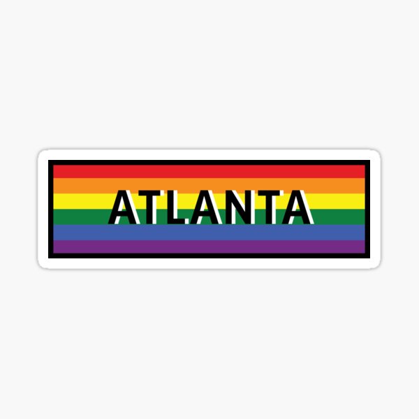 "Atlanta, Georgia LGBT Pride Flag" Sticker by patrickjf44 | Redbubble