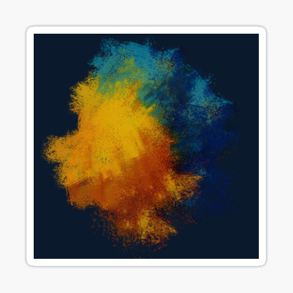 "Color Splash Art" Sticker for Sale by Malgova | Redbubble