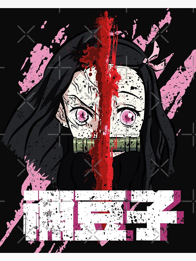 "DEMON SLAYER SEASON 2: NEZUKO HALF HUMAN HALF DEMON (GRUNGE STYLE ...