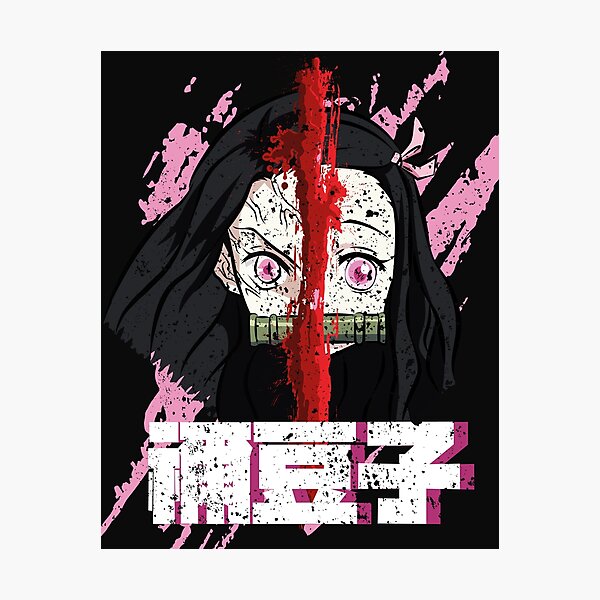 "DEMON SLAYER SEASON 2: NEZUKO HALF HUMAN HALF DEMON (GRUNGE STYLE ...