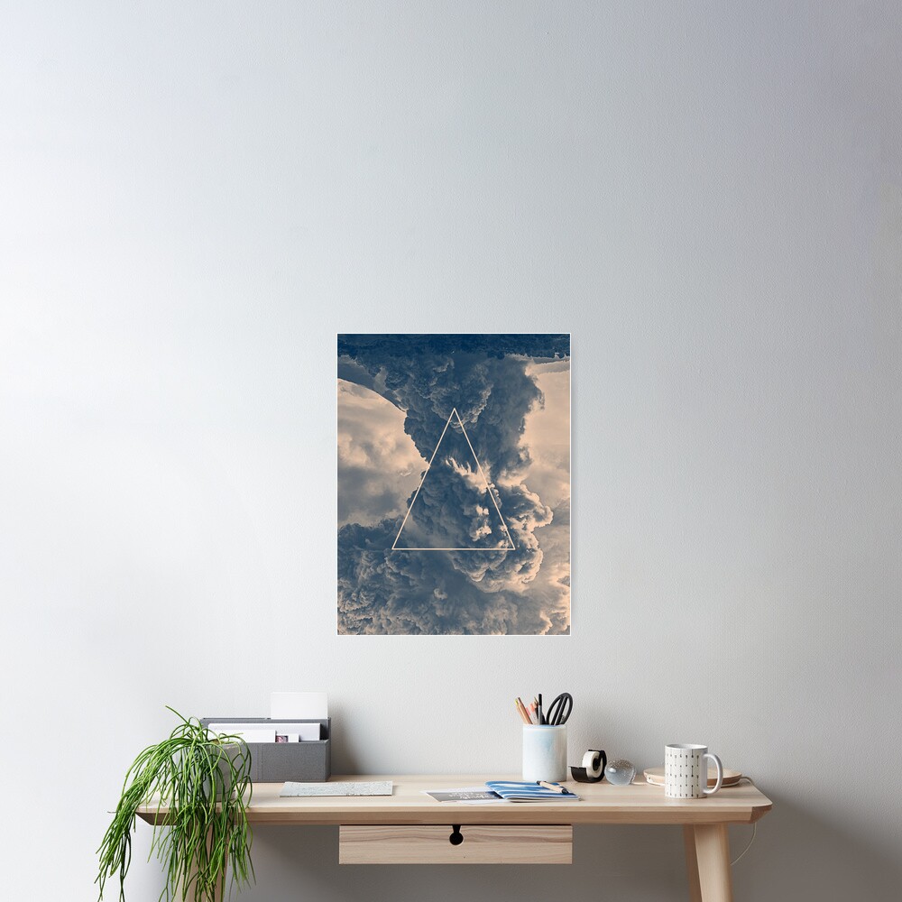 "Inverted Cloud Triangle" Poster by jackshoegazer | Redbubble