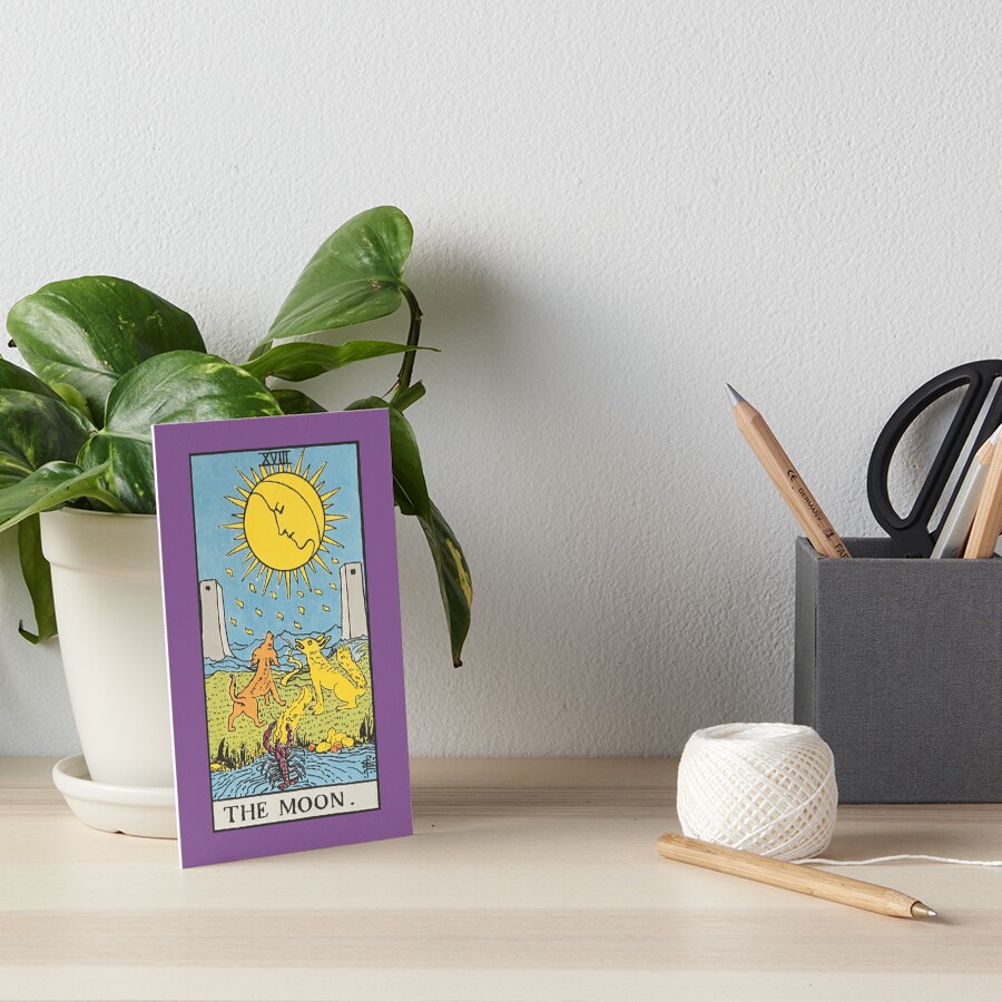 "The Moon - Rider Waite Smith tarot" Art Board Print for Sale by ...