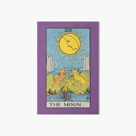 "The Moon - Rider Waite Smith tarot" Art Board Print for Sale by ...