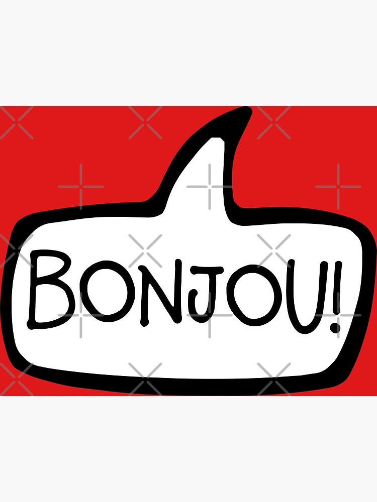 "Bonjou! Haitian Creole Greeting Hello Speech Bubble, Haiti" Art Print ...