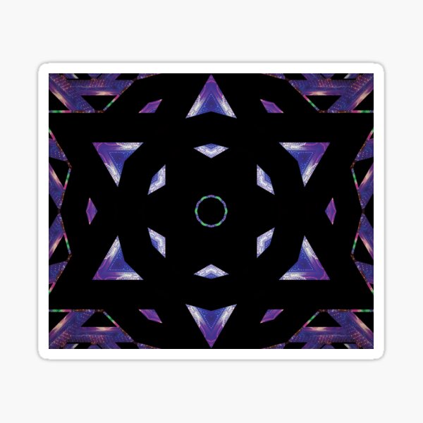 "Psychedelic Star Pattern Trippy Kaleidoscopic Art | StokedUpArt ...