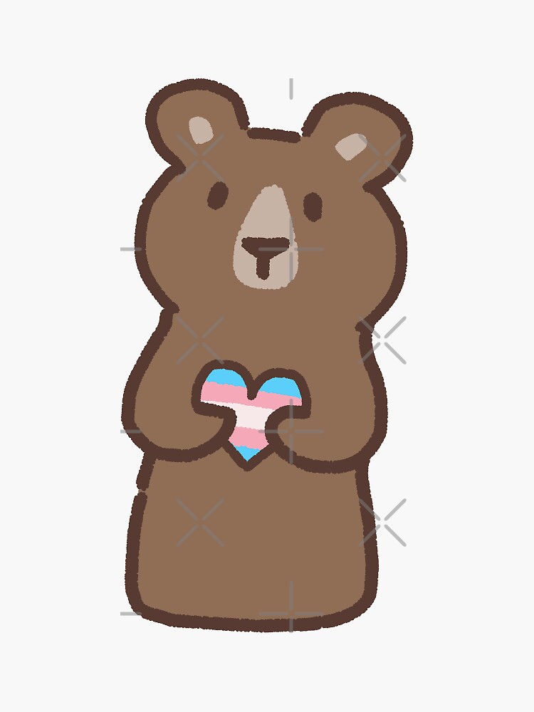 "Trans Bear" Sticker by tendoggg | Redbubble