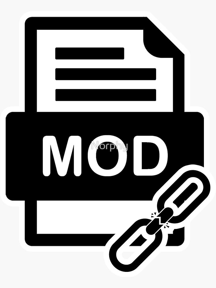 "Mod logo" Sticker by Norphy | Redbubble