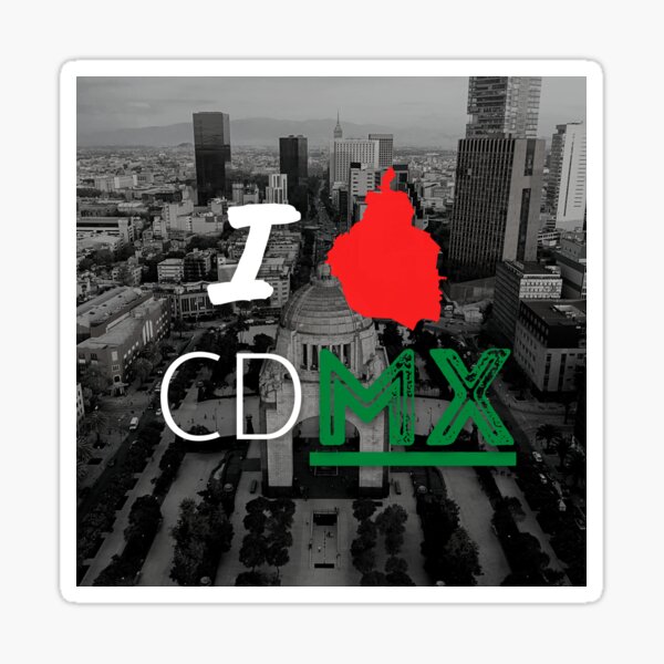 "I Love CDMX - Monumento a la Revolucion - Large Text" Sticker for Sale ...