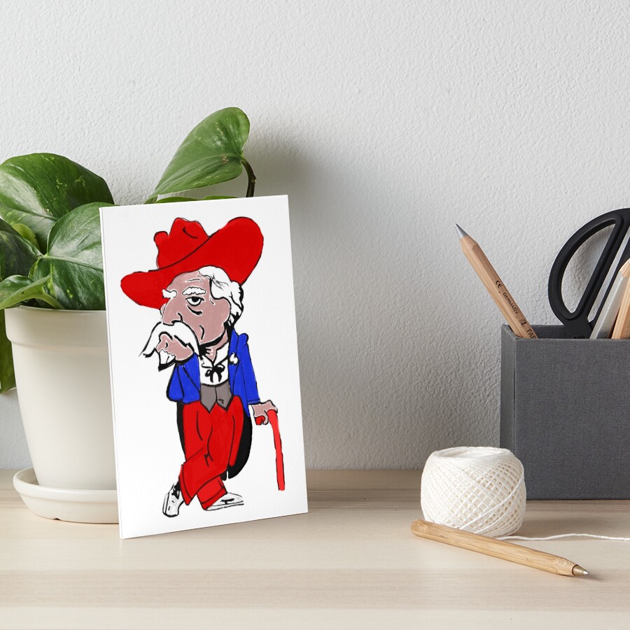 "Col. Reb" Sticker for Sale by MamesMessyArt | Redbubble