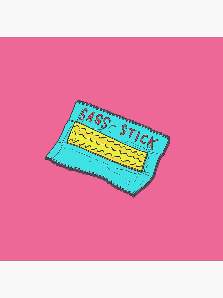 "Sass-Stick" Sticker for Sale by minniemorrisart | Redbubble