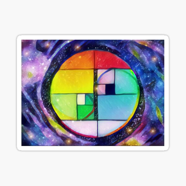 "The golden ratio" Sticker for Sale by Timetravelart | Redbubble