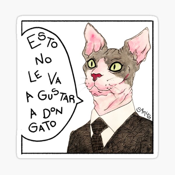 "Gatto" Sticker by samuch | Redbubble