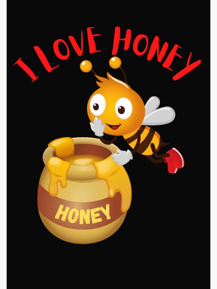 Póster «AMO MIEL, ABEJA OCUPADA, ABEJA, MEME DE ABEJA, PANAL, ABEJA ...