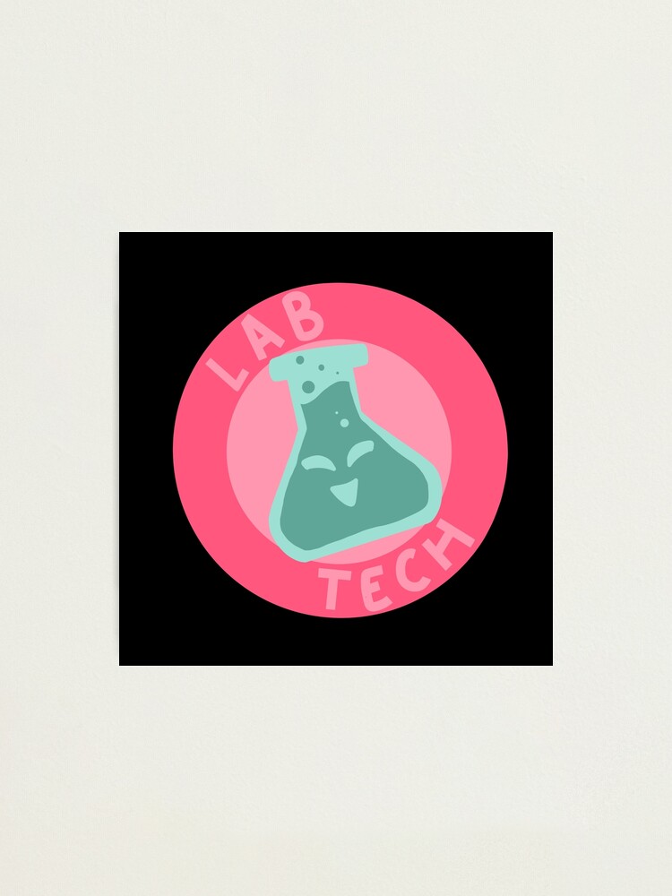 "Lab tech - cute smiling beaker" Photographic Print by scribbli | Redbubble