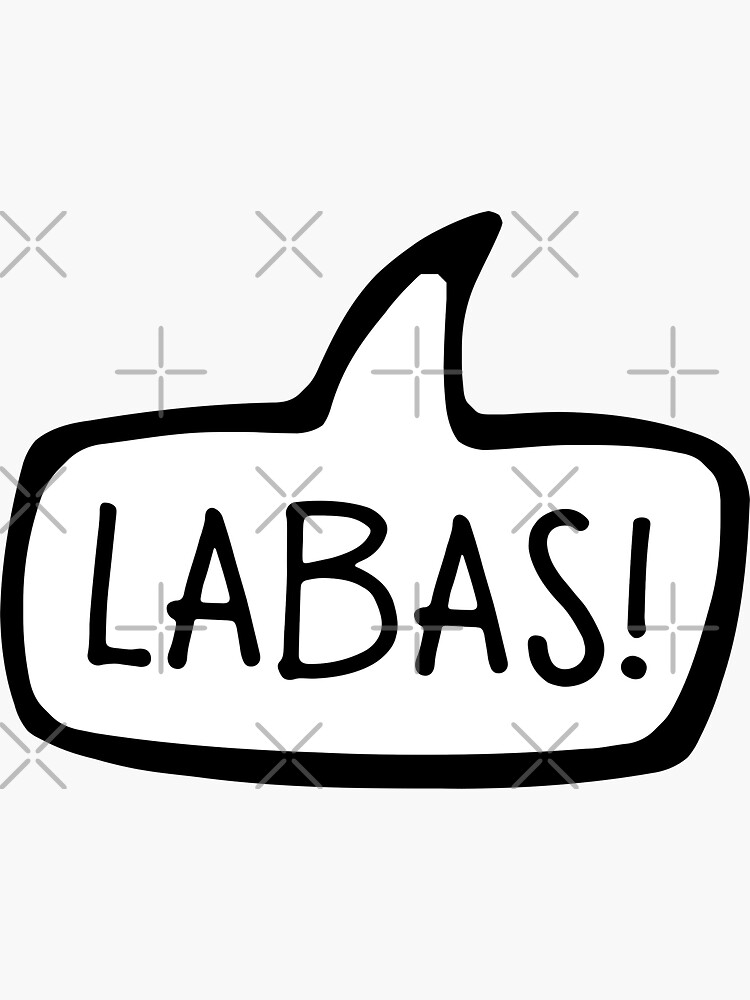 "Lithuanian - Labas! Greeting Hello Speech Bubble " Sticker for Sale by ...