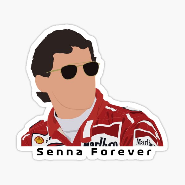 "Ayrton Senna - Senna Forever" Sticker for Sale by lievitodibirra ...