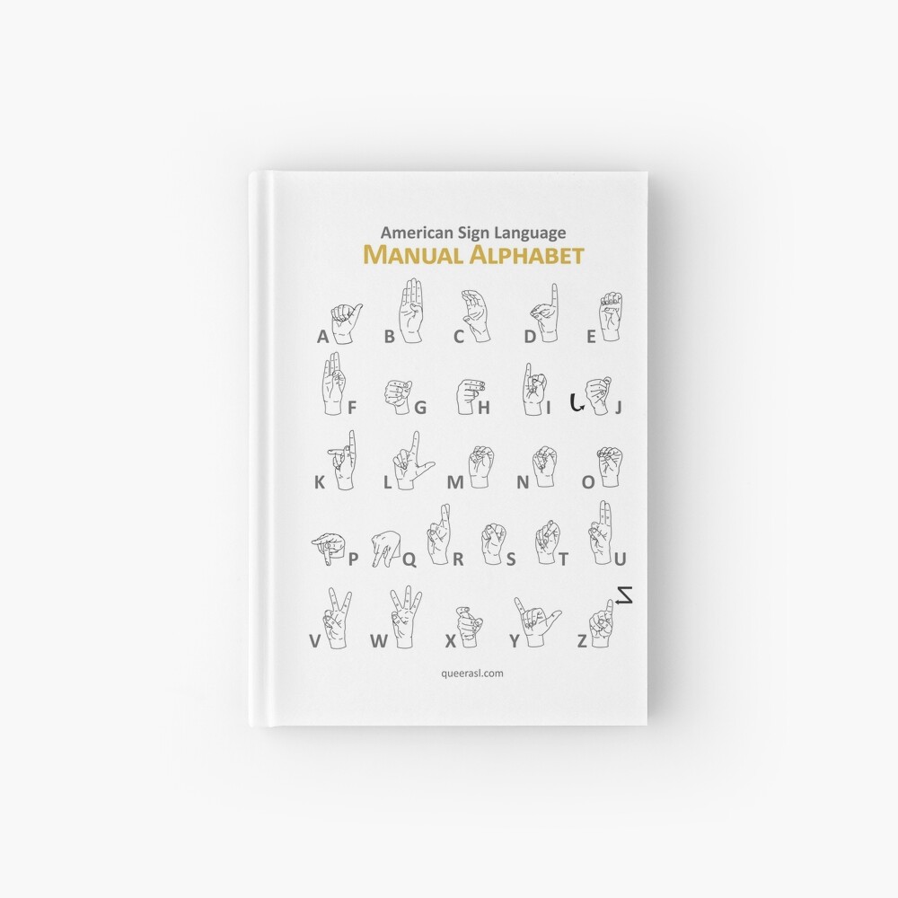 "ASL Alphabet" Journal for Sale by QueerASL | Redbubble