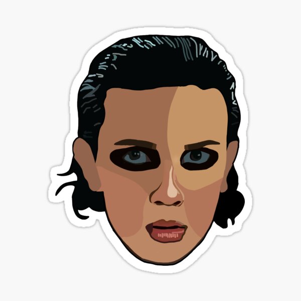 "Stranger Things Eleven" Sticker for Sale by rickandmorthy | Redbubble