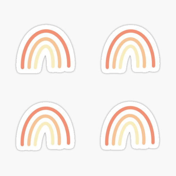 "Boho Rainbow Sticker Pack" Sticker by TillyToc | Redbubble