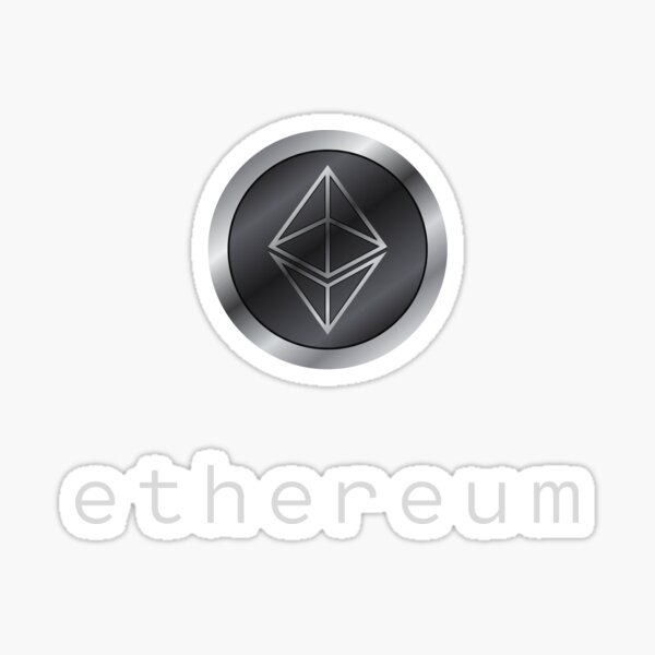 "Cryptocurrency Ethereum Logo" Sticker for Sale by Lavenna | Redbubble