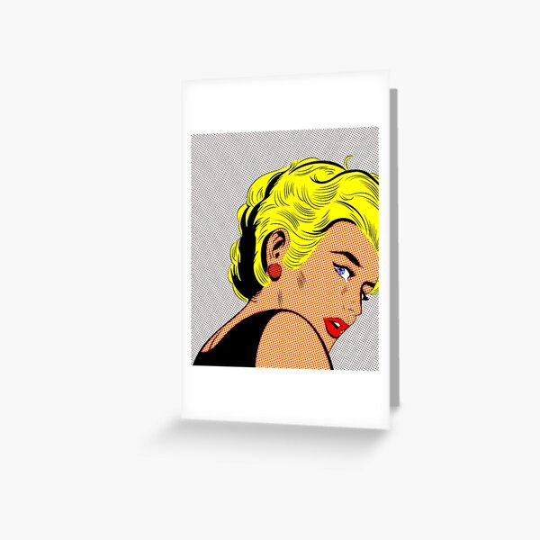 Blonde Girl Pop Art Woman Vintage Comic Girl Pop Art Woman