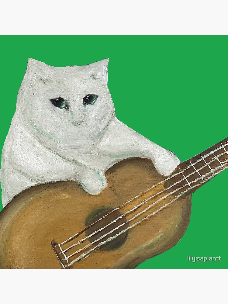"Ukulele Cat" Poster by lilyisaplantt | Redbubble