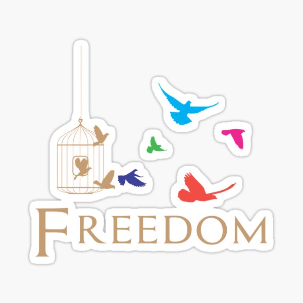 "FREE BIRD" Sticker for Sale by ArtsyPop1 | Redbubble