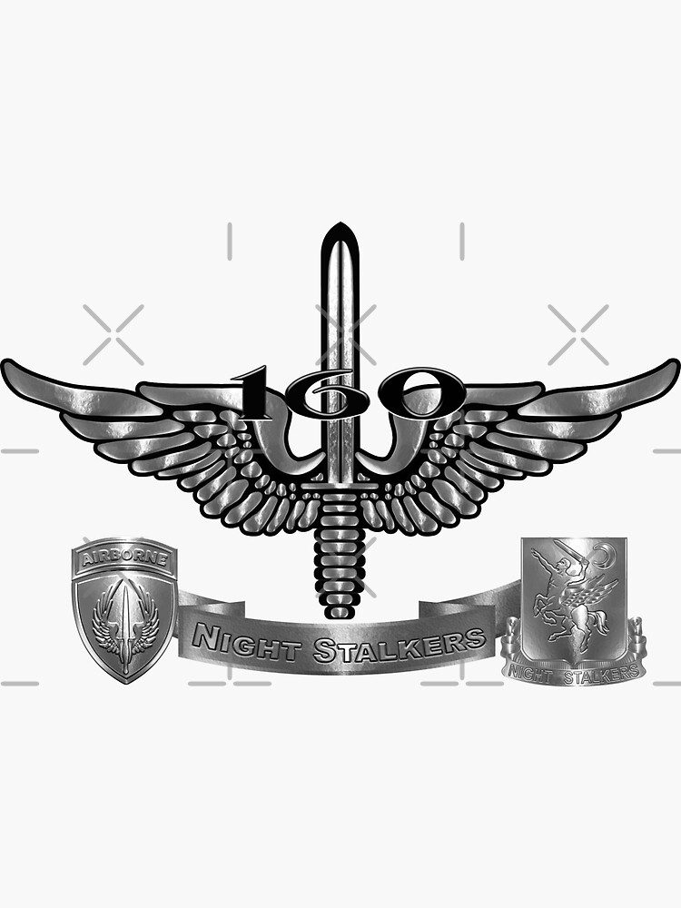 "160th Special Operations Aviation Regiment “NIGHTSTALKERS”" Sticker ...