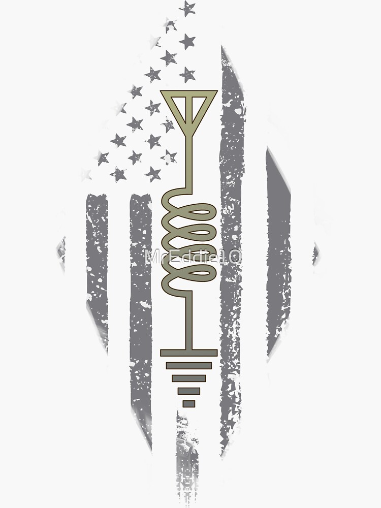 "Ham Radio Operator US Flag Art" Sticker for Sale by MrEddie10 | Redbubble