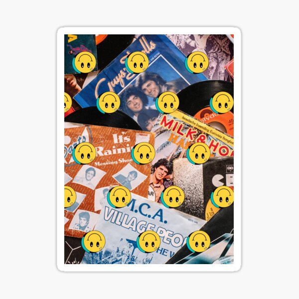 "Retro Collage illustration" Sticker for Sale by Titi-Titi | Redbubble