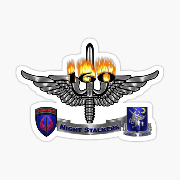 "160th Special Operations Aviation Regiment “NIGHTSTALKERS”" Sticker ...