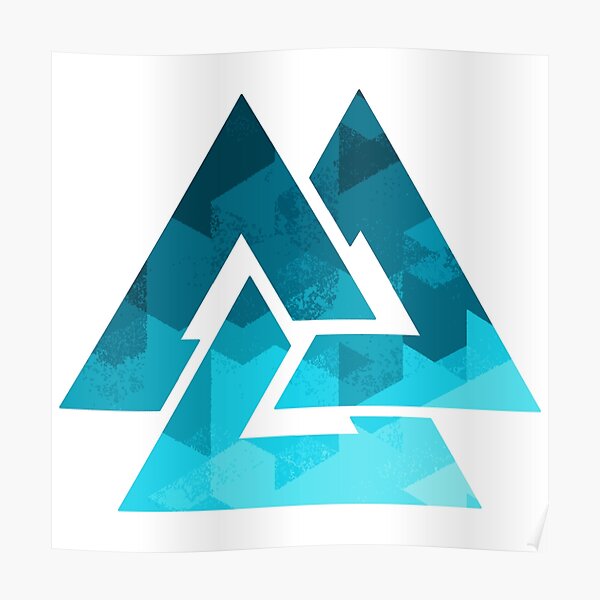 "Valknut" Poster by LambVindaloo | Redbubble