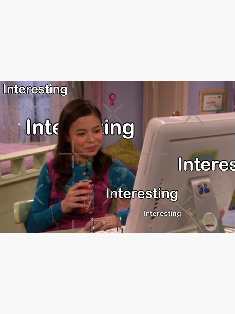 "Interesting Meme" Poster by Gonzine | Redbubble