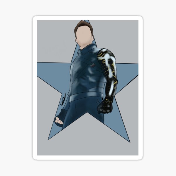 "Sebastian Stan drawing " Sticker by FMUSHTAH | Redbubble