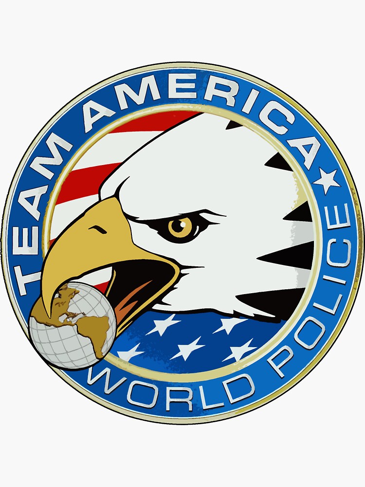 "Team America" Sticker for Sale by LambVindaloo | Redbubble