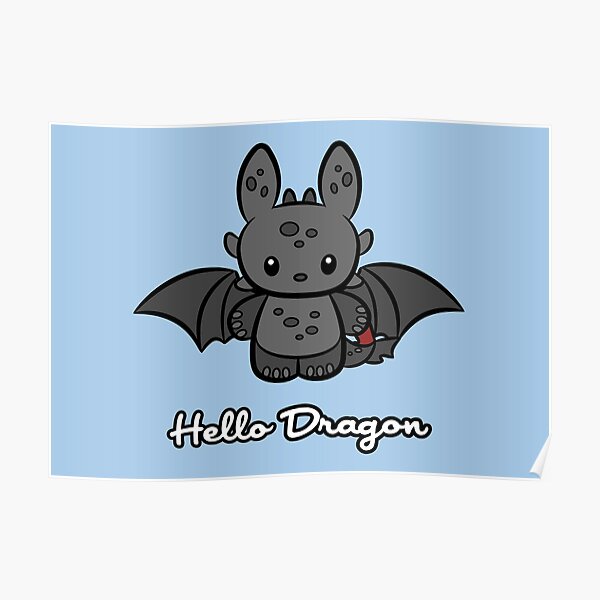 "Hello Dragon" Poster by Aryon86 | Redbubble