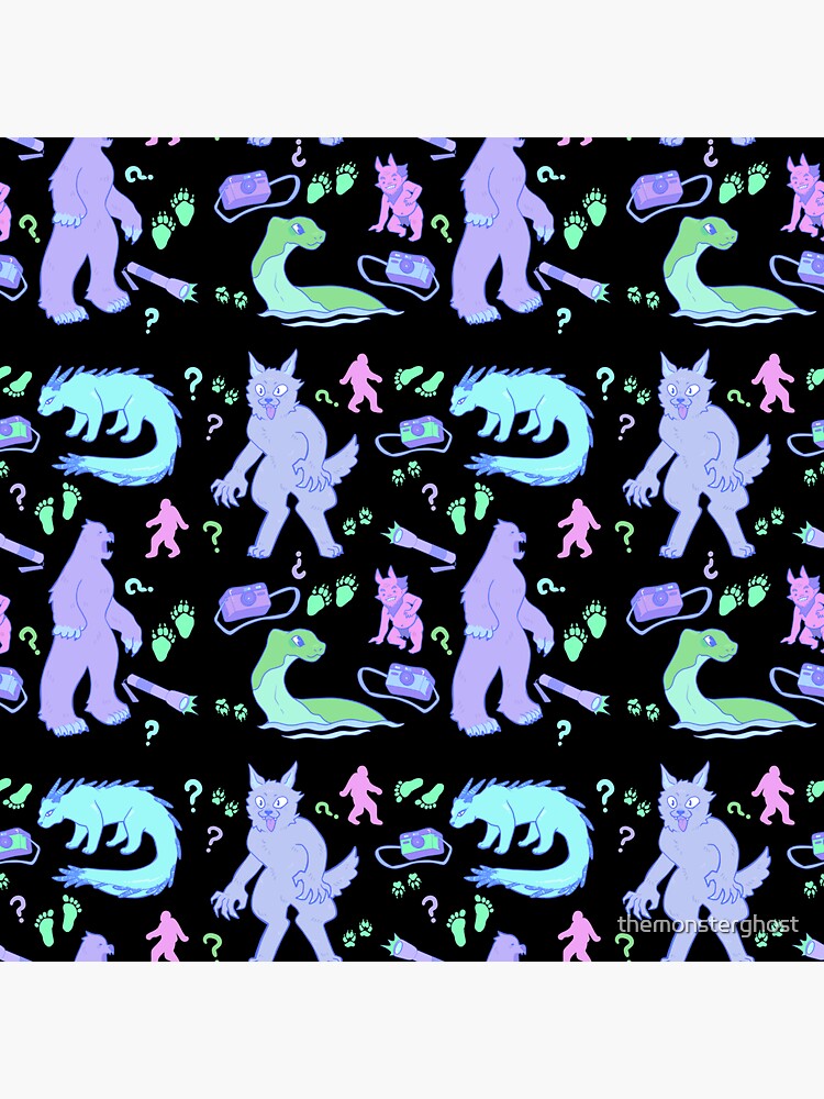 "Neon Cryptids of Michigan" Sticker for Sale by themonsterghost | Redbubble