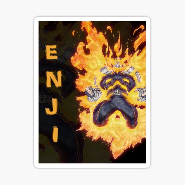 "Enji my number one hero academia" Sticker for Sale by DSG-PANDA ...