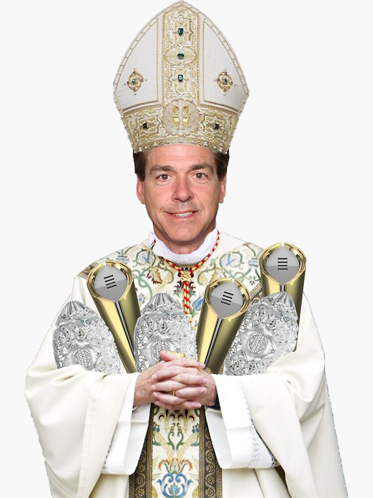 "Pope Saban with Trophies" Sticker for Sale by vivgd | Redbubble