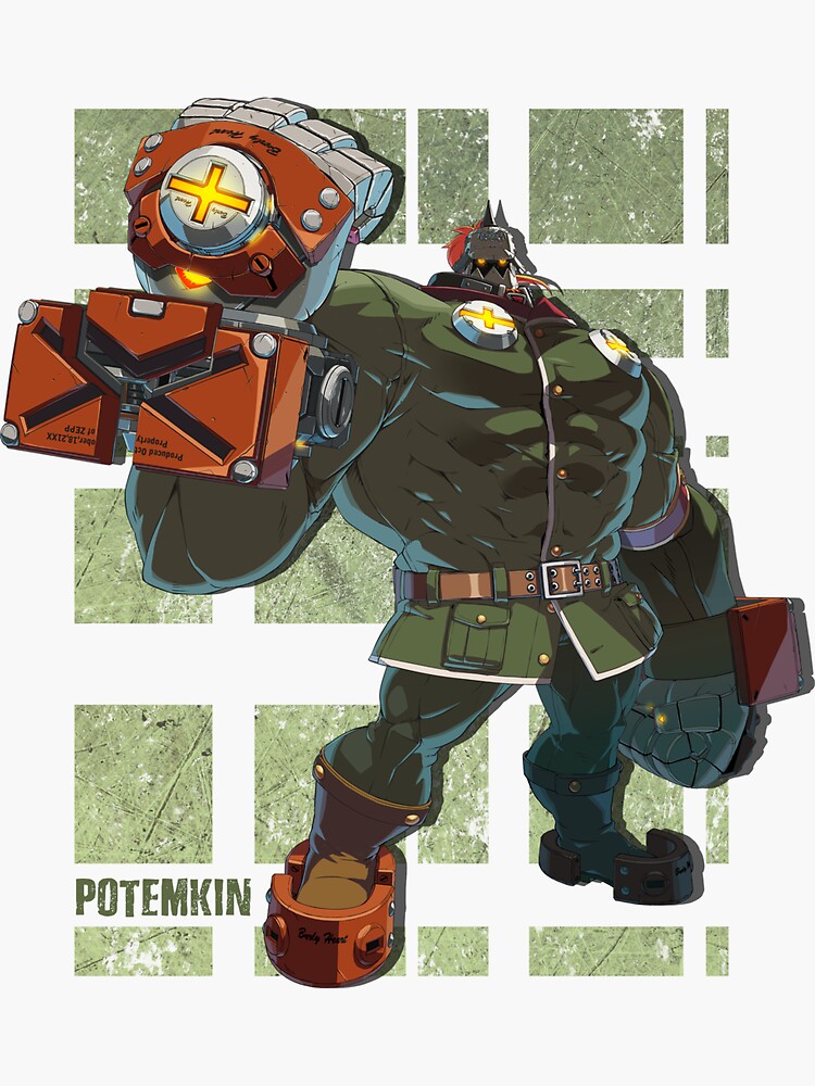 "guilty gear strive potemkin" Sticker for Sale by fields689k | Redbubble