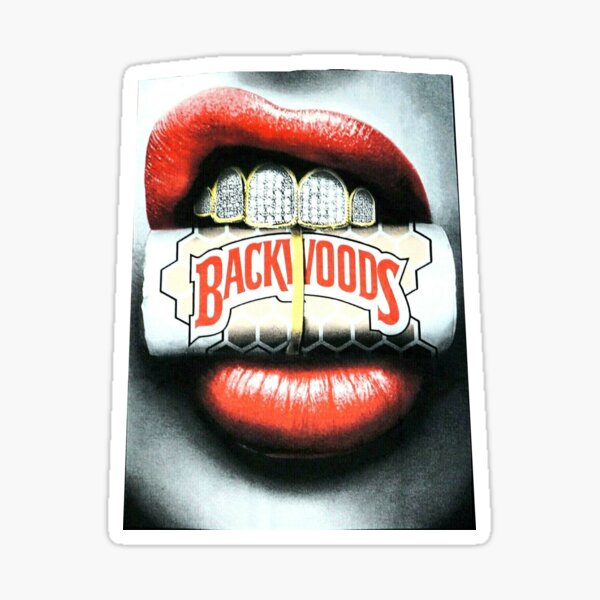 "BACKWOODS Grillz" Sticker for Sale by Horegen | Redbubble