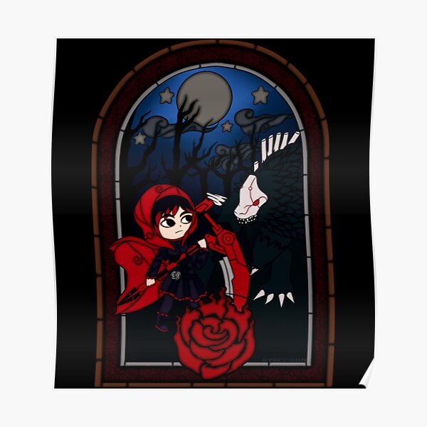 "Ruby rose character RWBY design" Poster for Sale by SmithMicaela ...