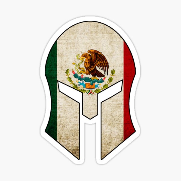 "SPARTAN HELMET MEXICO FLAG SPARTA SPARTACUS MEXICAN" Sticker for Sale ...
