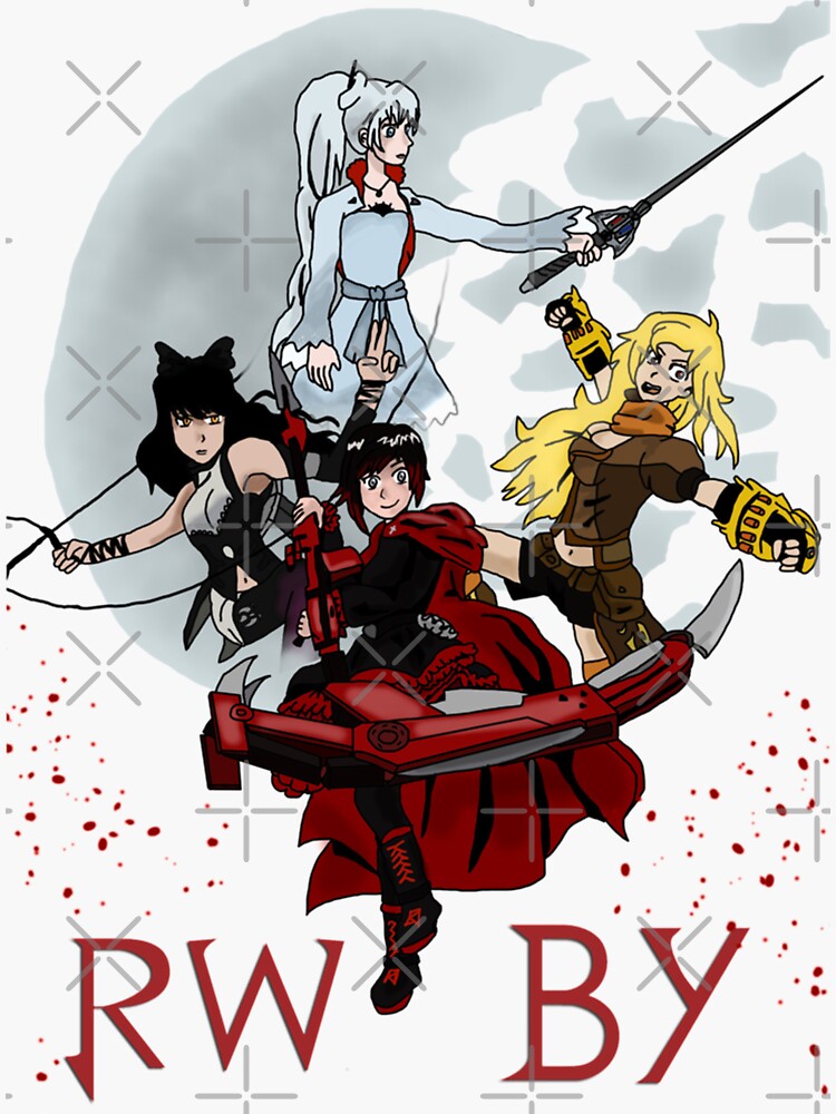 "RWBY team beautiful girls classic" Sticker for Sale by SmithMicaela ...